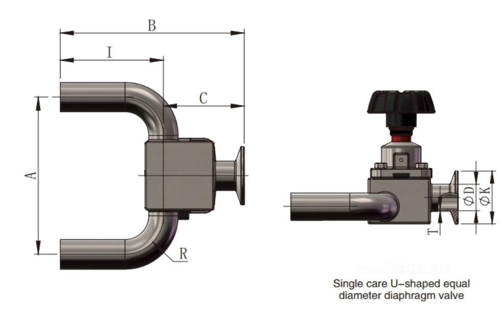 U-Shaped Diaphragm Valve from NUOMENG